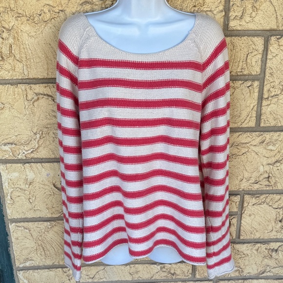Old Navy | Sweaters | Old Navy Red And White Striped Sweater Size Xl ...